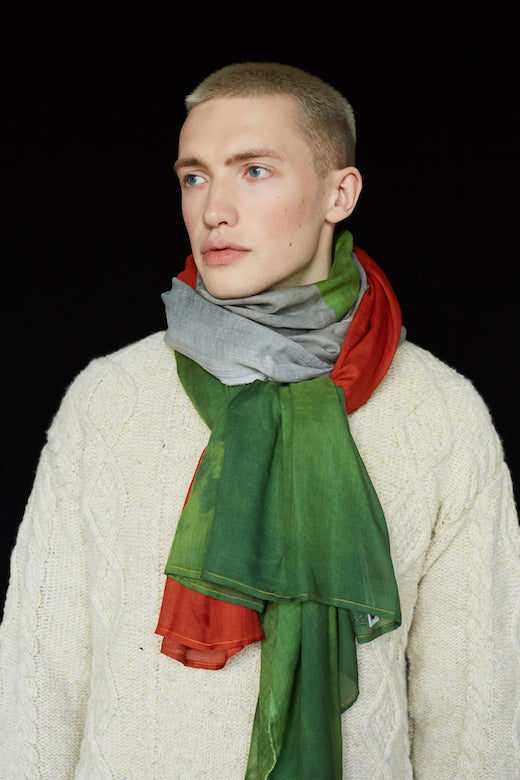 The Irish Tricolour Scarf by STABLE of Ireland
