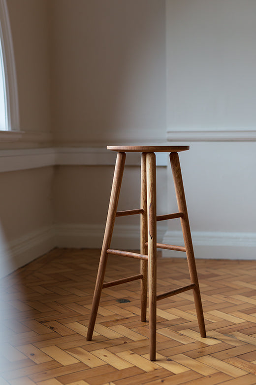 The STABLE Wooden High Stool - STABLE of Ireland